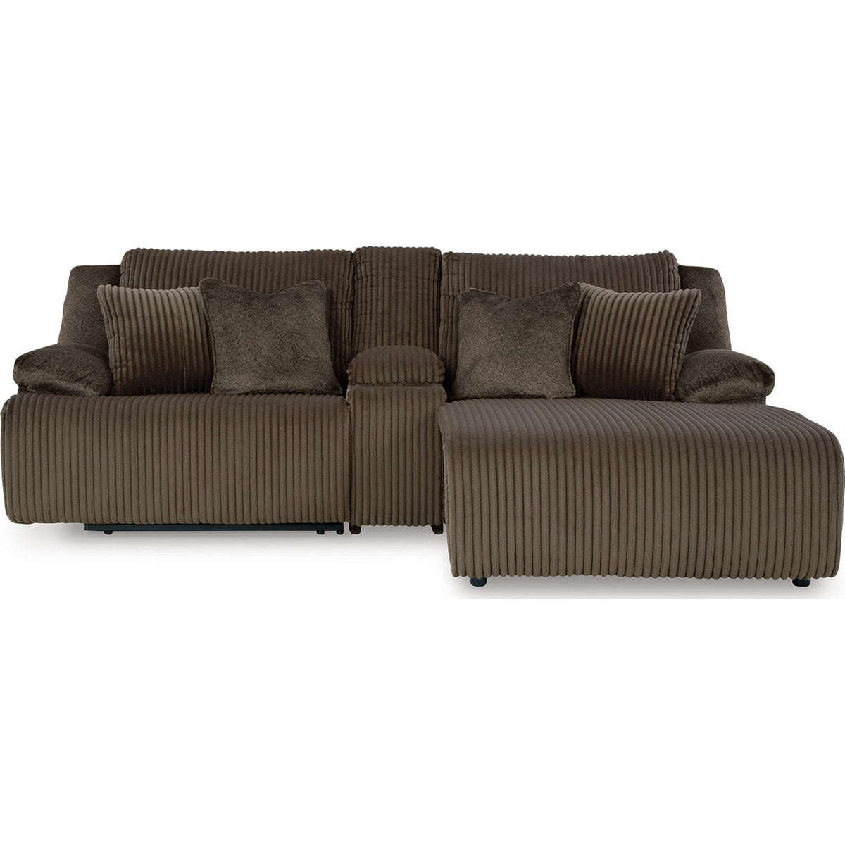 Top Tier 3 Piece Reclining Sectional | Meubles Klomie Furniture