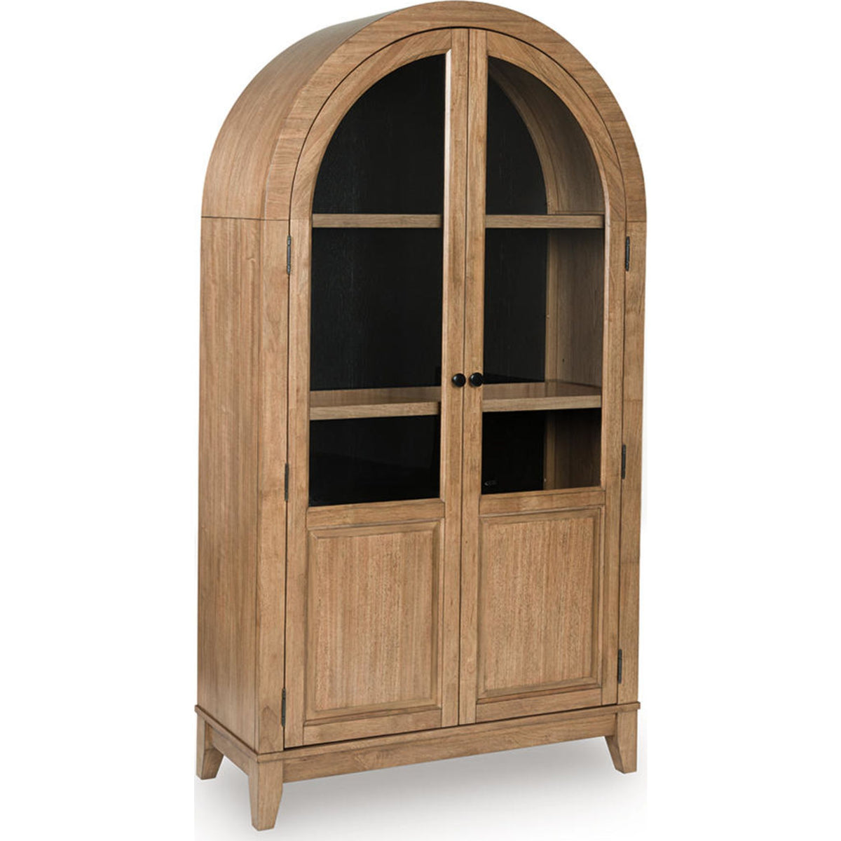 Dagandale Accent Cabinet - Natural/Black | Meubles Klomie Furniture