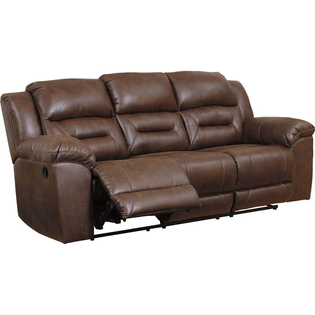 Stoneland Reclining Sofa - Chocolate | Meubles Klomie Furniture