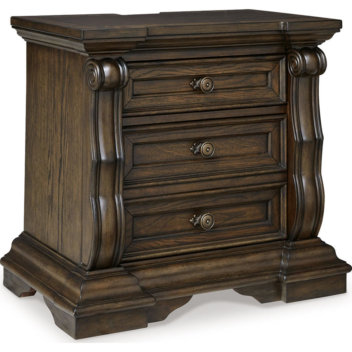 Maylee Nightstand - Dark Brown| Meubles Klomie Furniture